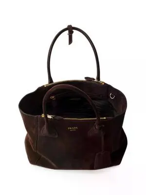 Prada Medium Suede Tote Bag