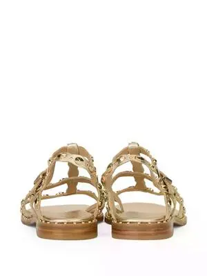 Ash Plus Studded Calf Leather Sandals - Neutrals
