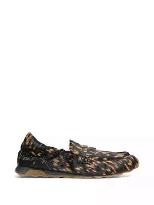 Ash Kriss Leopard-print Pony-hair Loafers - Brown