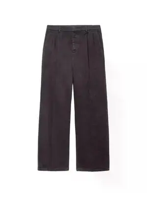 ALLSAINTS Aston Pleated Straight-fit Trousers - Grey