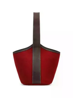 Rue De Verneuil Narita Flannel Mini Tote Bag - Red