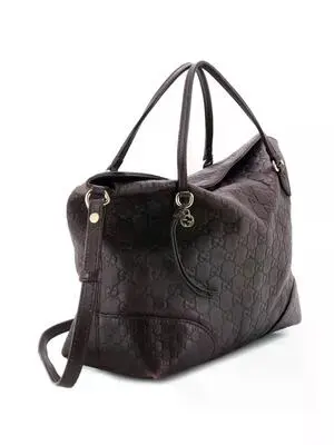 Gucci Bree Convertible Top Handle Bag Guccissima Leather Medium Tote Bag