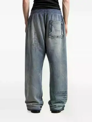 SAITOS Nirva Washed-effect Track Pants