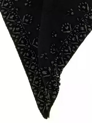 P.a.r.o.s.h Look26 Bead-embroidered Triangular Scarf