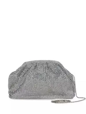 TWENTY FOURHAITCH Petra Crystal-embellished Ruched Clutch Bag