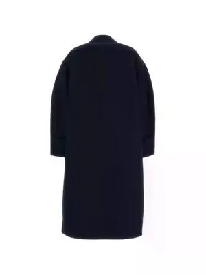 Balenciaga Double-breasted Wool Coat - Blue