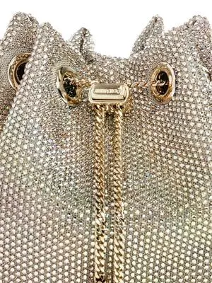 JIMMY CHOO Bon Bon Crystal-embellished Bucket Bag