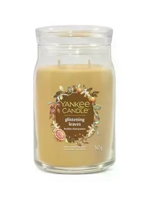 YANKEE CANDLE Glistening Leaves Candle - Neutrals