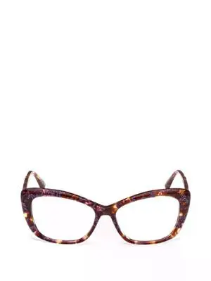 MAX&CO. Tortoiseshell-effect Cat-eye Glasses - Brown