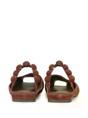 Ash Blanche Suede Flat Sandals