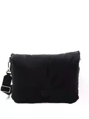 Loewe Goya Puffer Bag Nylon Medium Shoulder Bag - Black