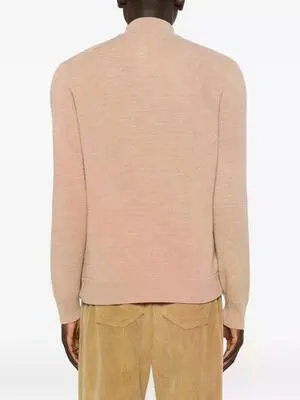 Canali Quarter-zip Waffle-knit Sweater