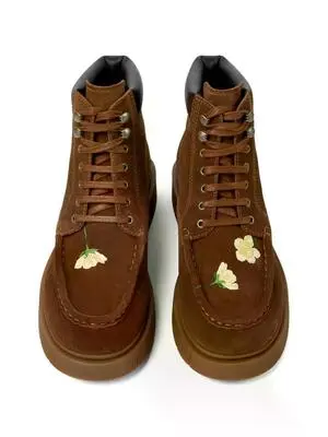 Camper Alaro Floral-embroidered Boots