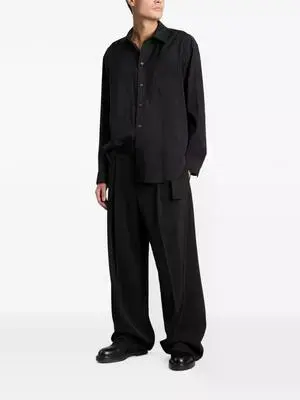 Emporio Armani Belted Pleated Trousers