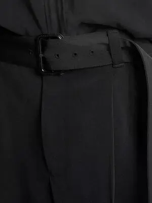 Emporio Armani Belted Pleated Trousers