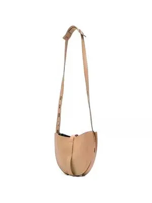 MINOBOSSI Half-moon Leather Shoulder Bag - Neutrals