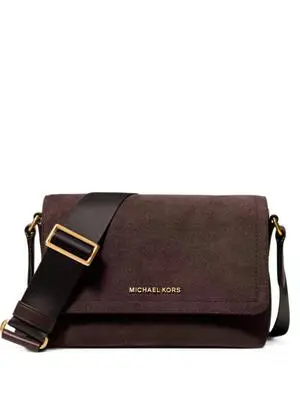 Michael Kors Hudson Mini Suede Messenger Bag - Brown