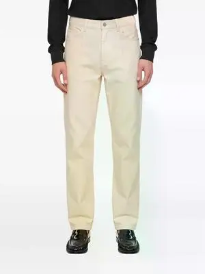 ANOTHER ASPECT Pleated Straight-leg Jeans