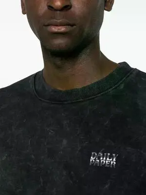DAILY PAPER Logo-print Acid-wash Sweater