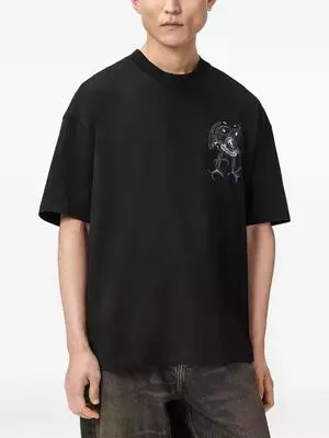ALLSAINTS Round-neck Short-sleeve T-shirt - Black