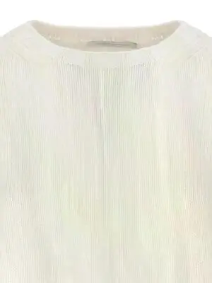 OLIVER LATTUGHI Fine-knit Cashmere Sweater - White