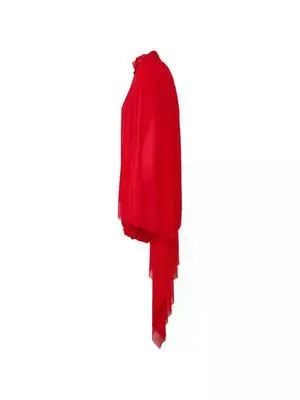 David Koma 3d Flower-embellished Draped Mini Dress