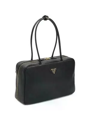 Prada Logo-plaque Leather Shoulder Bag