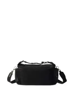 Prada Re-nylon And Saffiano Leather Shoulder Bag - Black