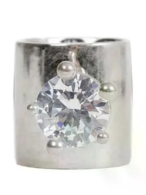 PANCONESI Armour Crystal-embellished Rings - Silver