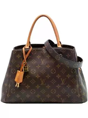 LOUIS VUITTON 2018 Monogram Montaigne Mm Satchel - Brown