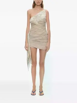 Christopher Esber Batiste Mini Dress - Neutrals