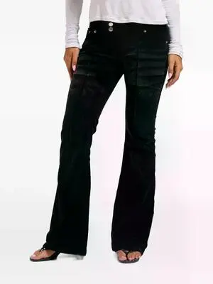 Juicy Couture Velour-denim Flared Jeans