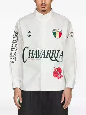 Adidas X Chavarria Logo-print Button-down Shirt