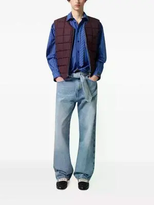 MSGM Reversible Quilted Pinstripe Gilet