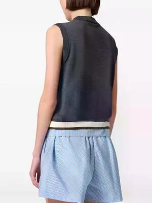 MSGM Logo-embroidered Tank Top