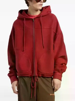 Palm Angels Palm Tree Zip Loose Hoodie