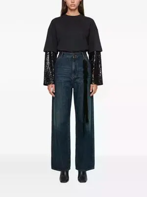 DARKPARK Lisa Fringed Faded Jeans