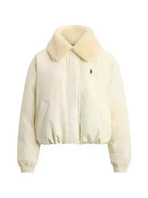 Polo Ralph Lauren High-pile-collar Down Puffer Jacket - Neutrals