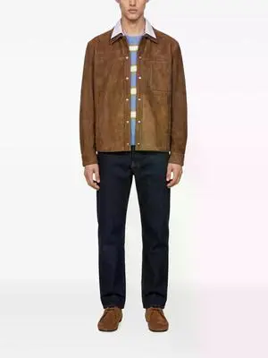 SALVATORE SANTORO Sheepskin Panelled Jacket