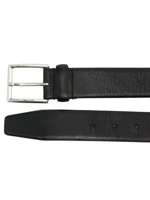 Gant Logo-engraved Buckle Belt - Black