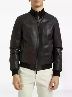 THE JACK LEATHERS Leather Bomber Jacket