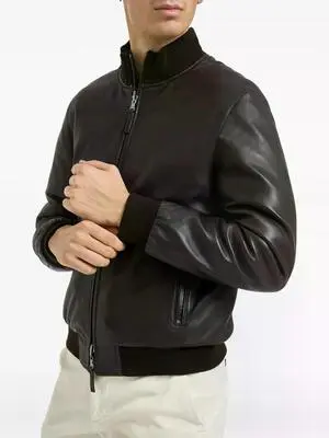 THE JACK LEATHERS Leather Bomber Jacket