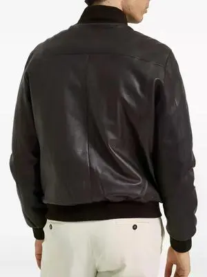 THE JACK LEATHERS Leather Bomber Jacket