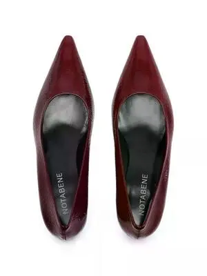 NOTABENE Elia Leather Pumps - Red
