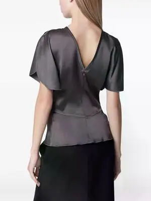 Victoria Beckham Bela Draped-detail Blouse