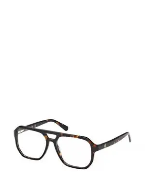 Guess Tortoiseshell-effect Pilot-frame Glasses - Brown