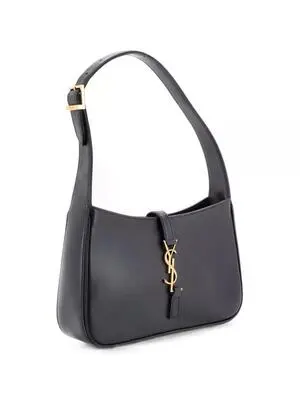Saint Laurent Le 5 A 7 Leather Small Hobo Bag