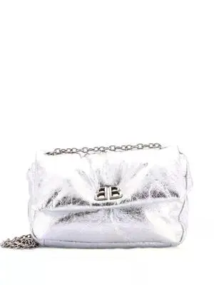 Balenciaga Monaco Chain Flap Leather Mini Shoulder Bag