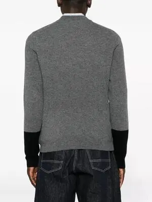 Comme Des Garçons Colour-block Wool Sweater