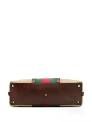Gucci 2016-2026 Medium Canvas Web Rania Top Handle Bag Satchel
